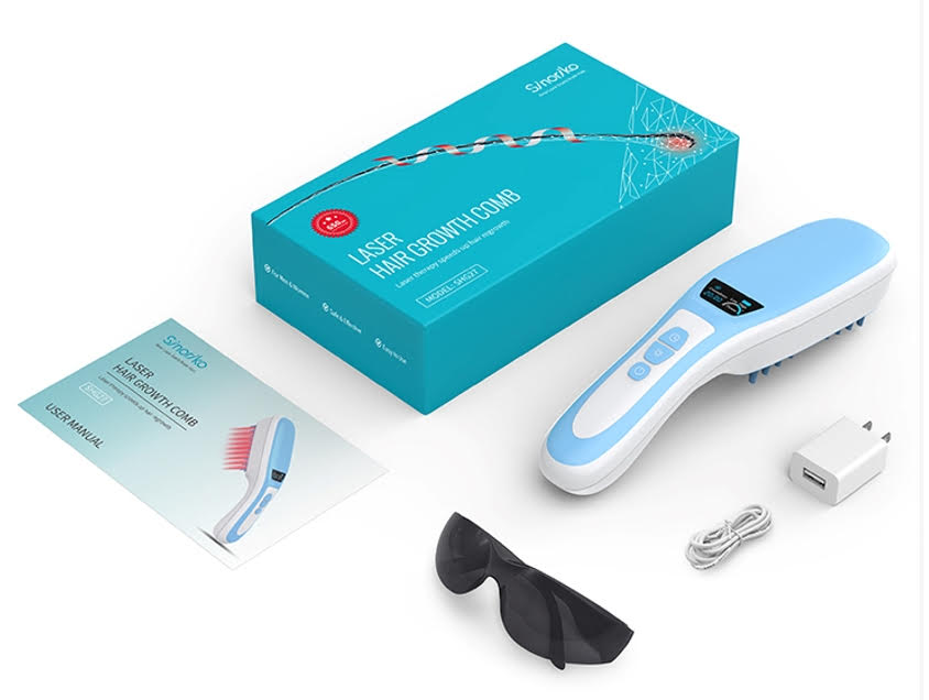 Kingray Laser comb for hair growth Sinoriko 650nm with 27 diodes ...