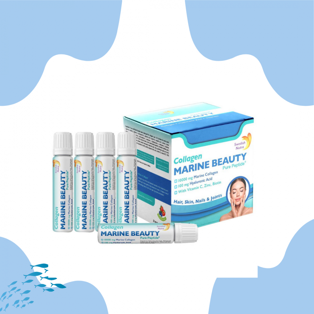 Swedish Nutra Collagen Marine Beauty 20 shots x 25ml :: Kingray.eu